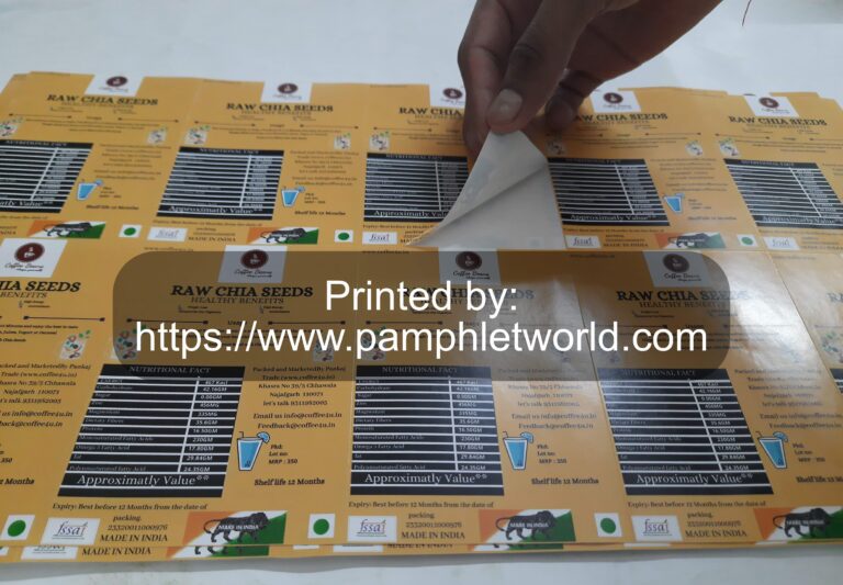 Sticker Printing In Delhi, Gurugram, Noida: Call 8826221873