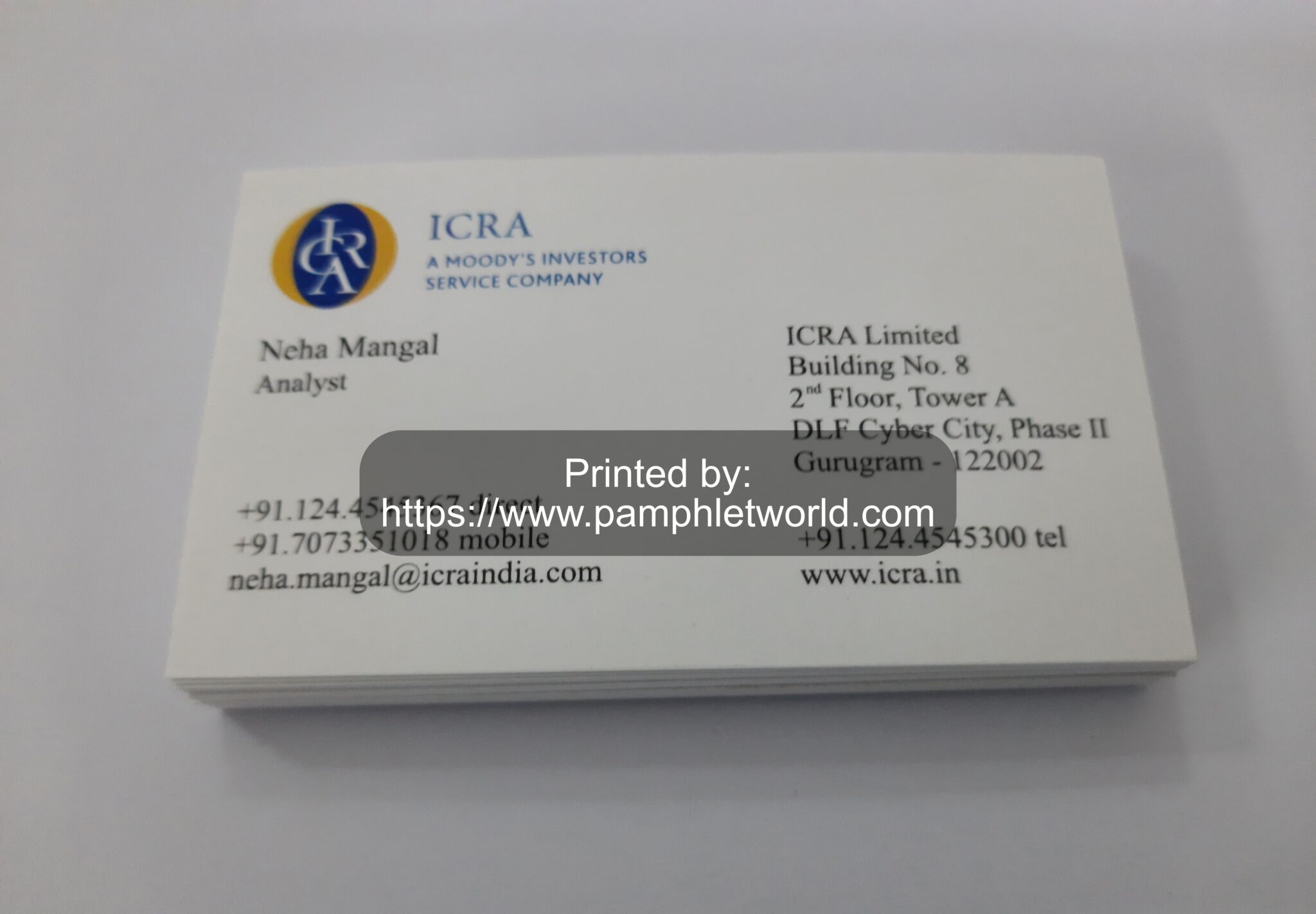 Business card • Pamphlet World