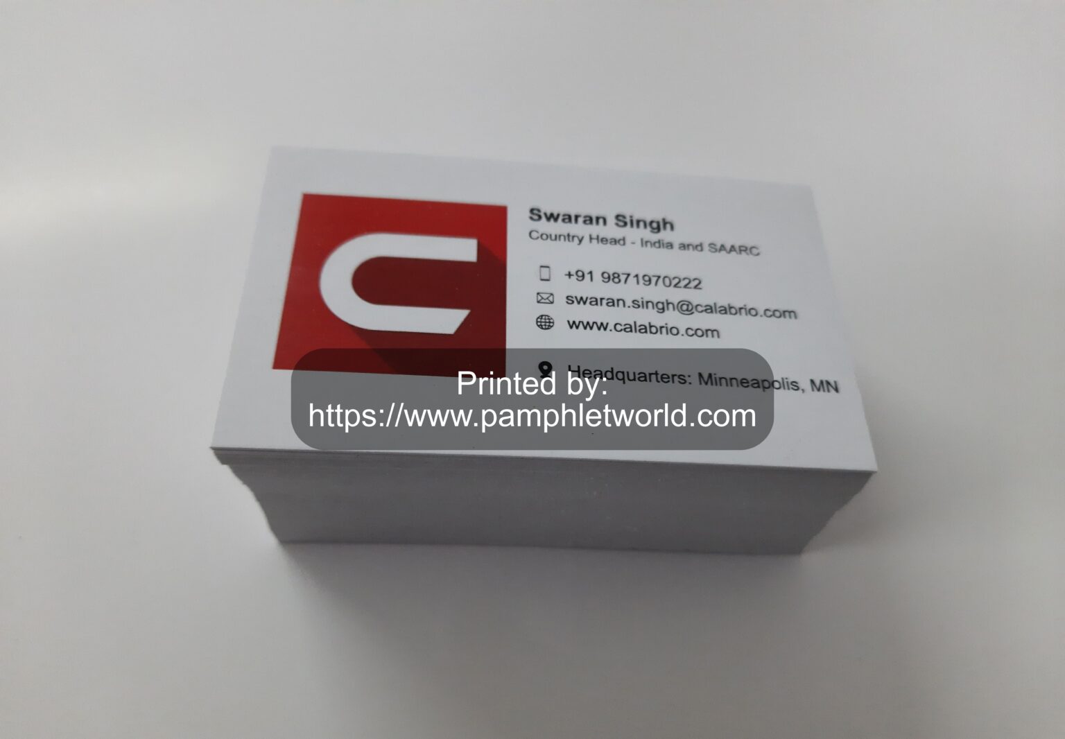 Business card • Pamphlet World