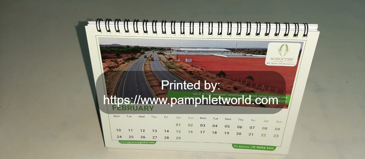 Calendar and Diary • Pamphlet World