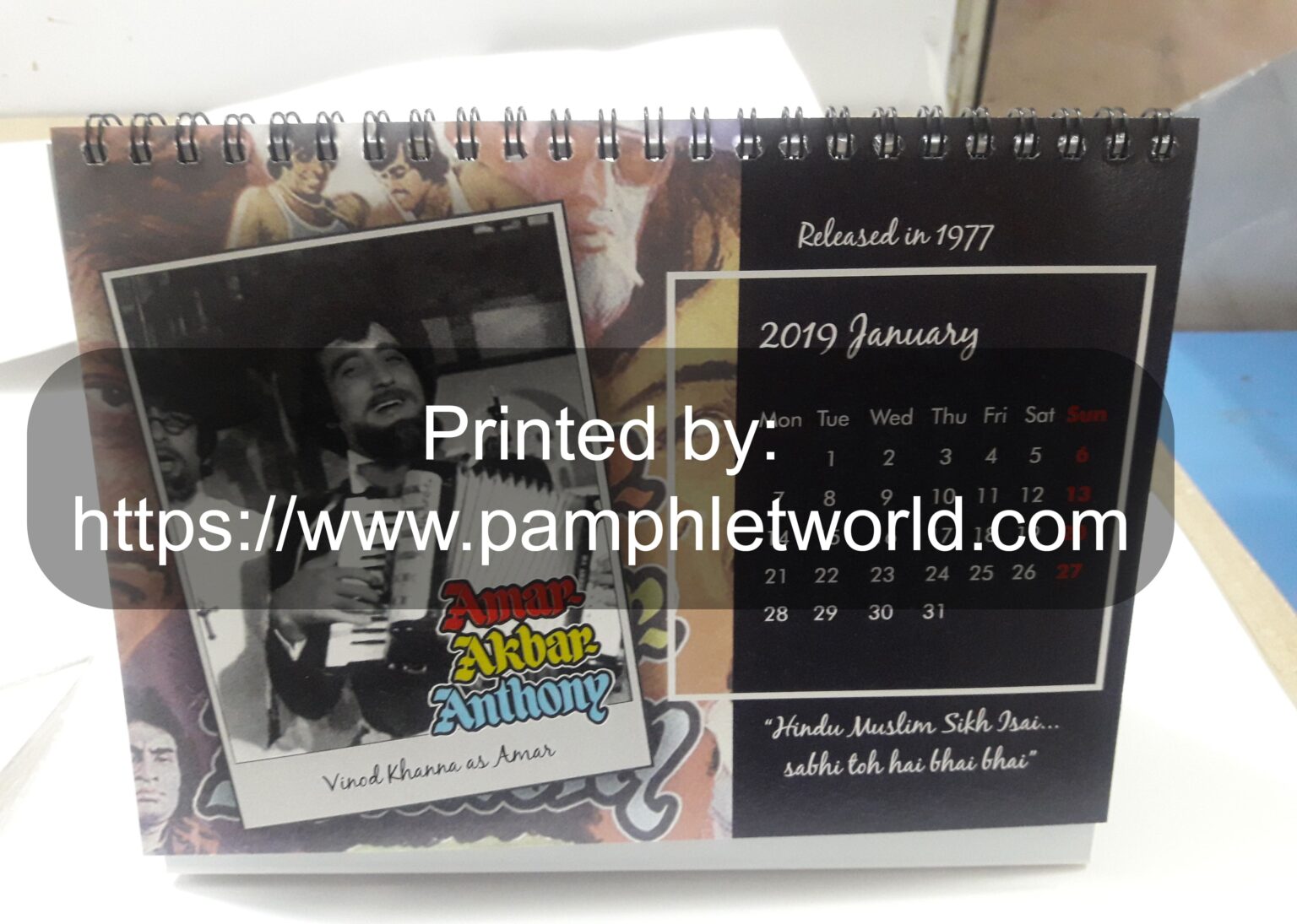 Calendar and Diary • Pamphlet World