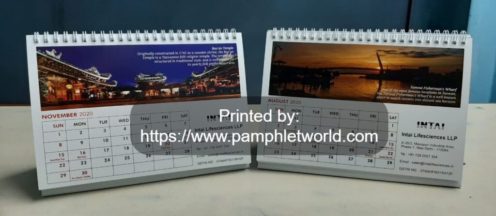 Calendar and Diary • Pamphlet World